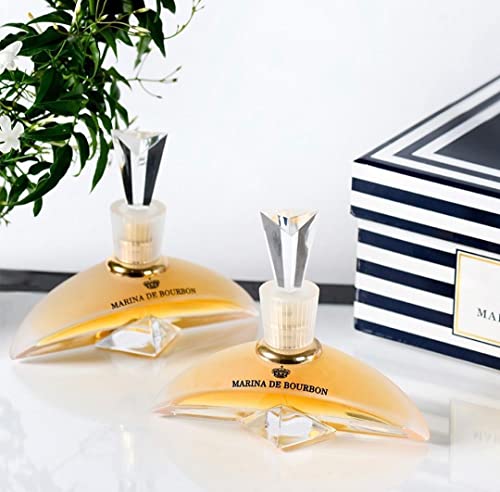 Princesse Marina de Bourbon Classique Fragrance for Women - Floral Fruity Scent - Opens with Cassis, Watermelon and Lemon Notes - Blended with Passionfruit, Ylang-Ylang and Jasmine - 1 oz