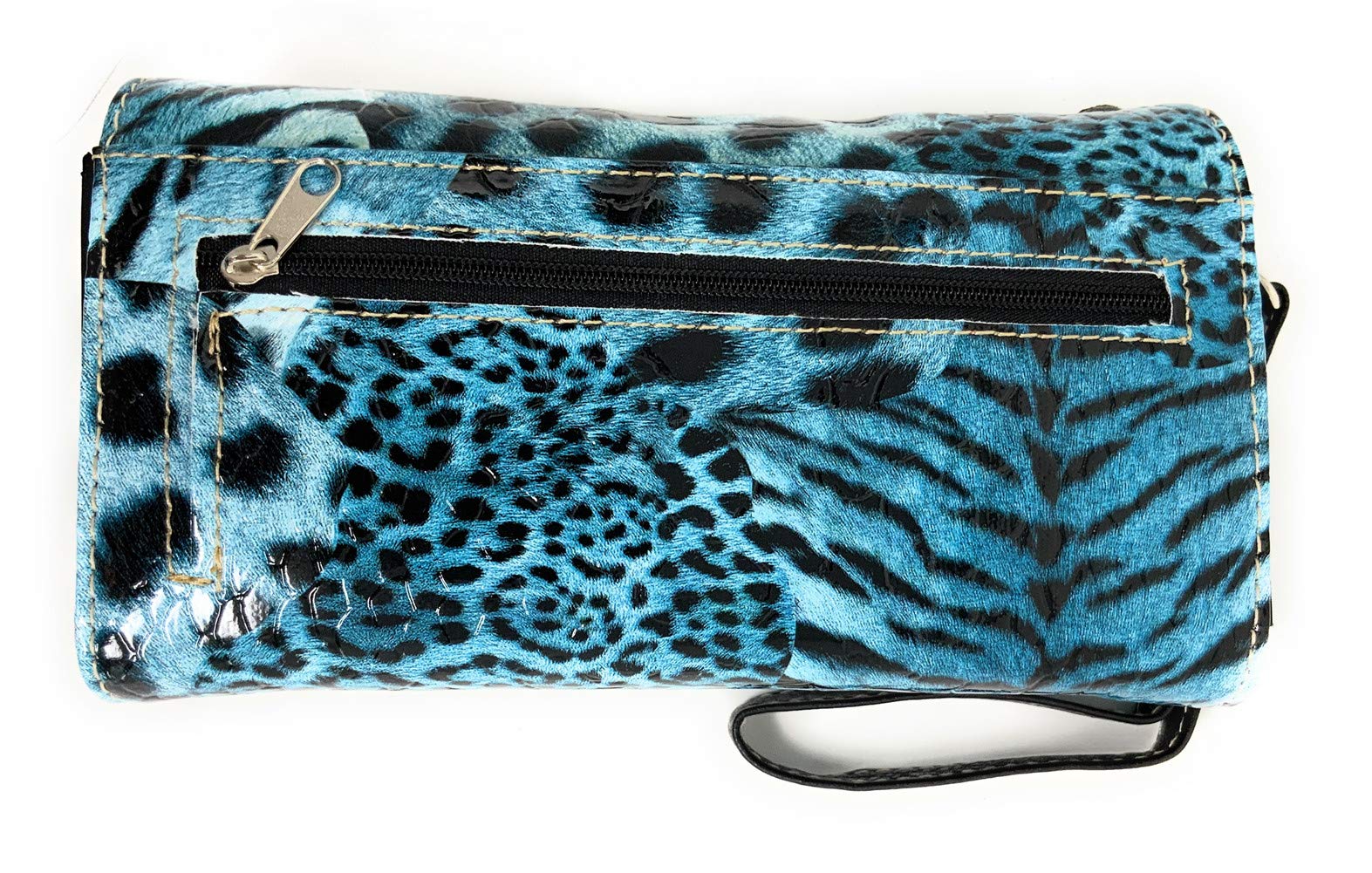 Premium Rhinestone Cross Buckle Leopard Concealed Carry Handbag with Matching Wallets in 2 colors (Pink buckle wallet only)