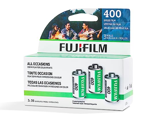Fujifilm Fujicolor 400 Color Negative Film, 35mm, 36 Exposures (3-Pack)