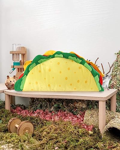 Percozzi Taco Hamster Hammock Hideout Tunnel House Rat Toys Cage Accessories Bed Ferrets Guinea Pigs Hedgehogs Chinchill Sugar Glider Small Animal Habitat