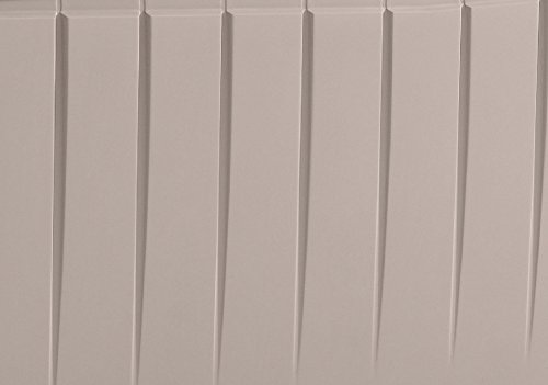 Keter Novel Outdoor Plastic Storage Box Garden Furniture, Beige and Brown, 124 x 55 x 62.5 cm