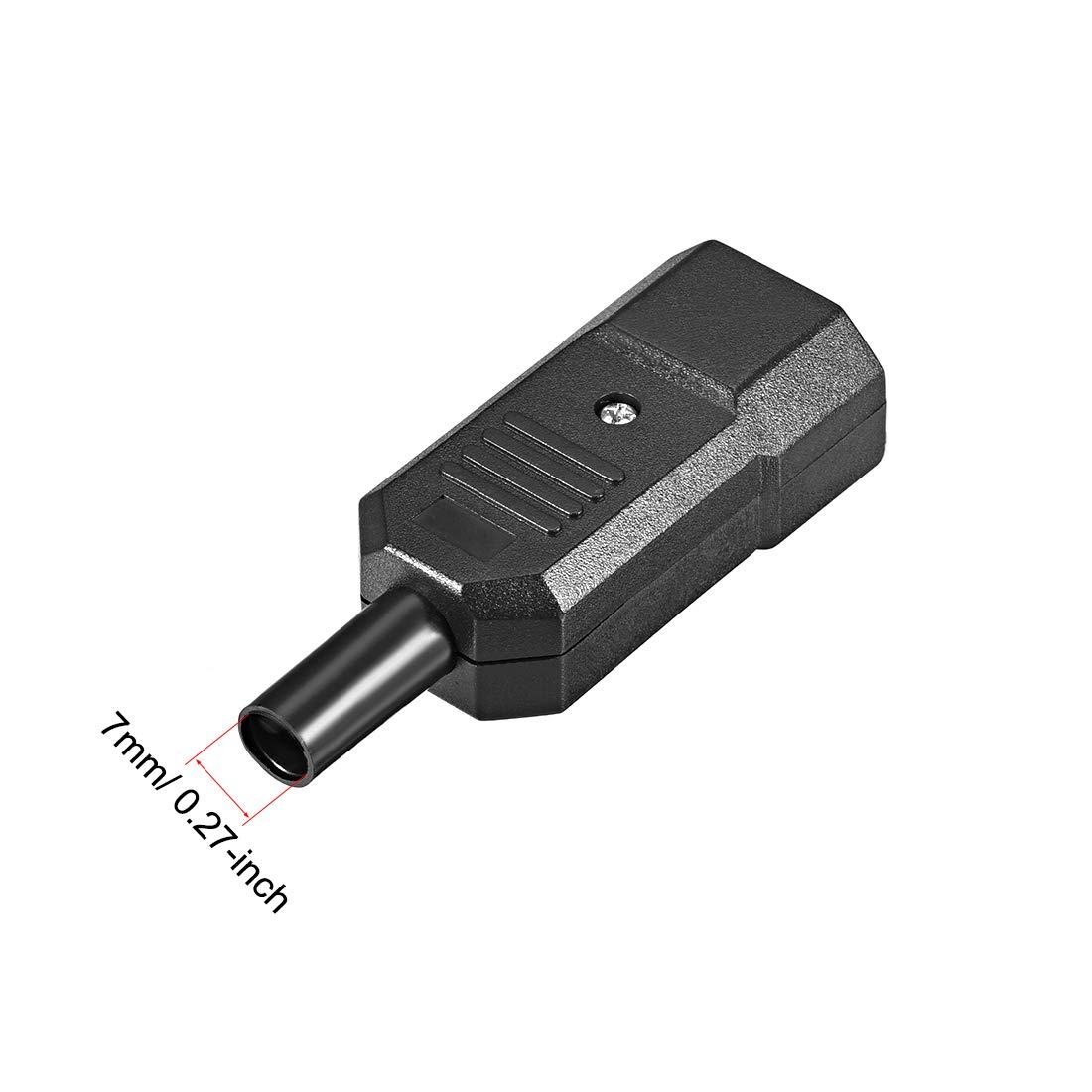 uxcell AC110-250V 10A Male IEC320 C14 Power Socket Adapter Connector 3 Terminals Panel Mount 2 Pcs