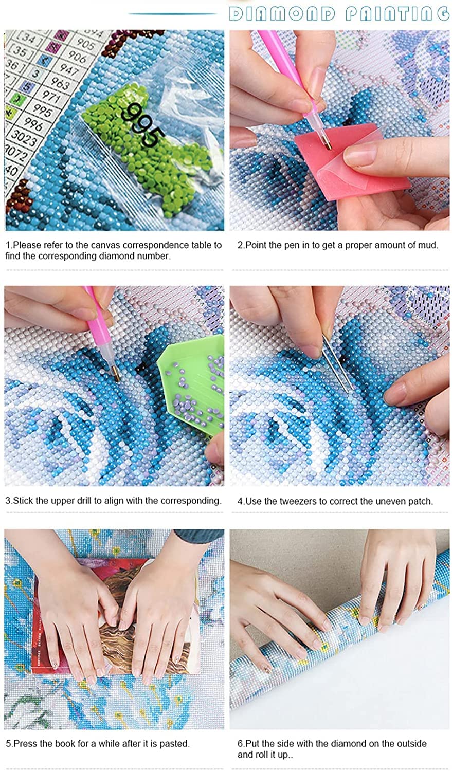 KEUASDV Diamond Painting Kits for Adults, Mountain 5D DIY Diamond Art Kits Full Drill Diamond Dots for Gift Wall Decor and Relaxation Gem Arts 12x16 inch