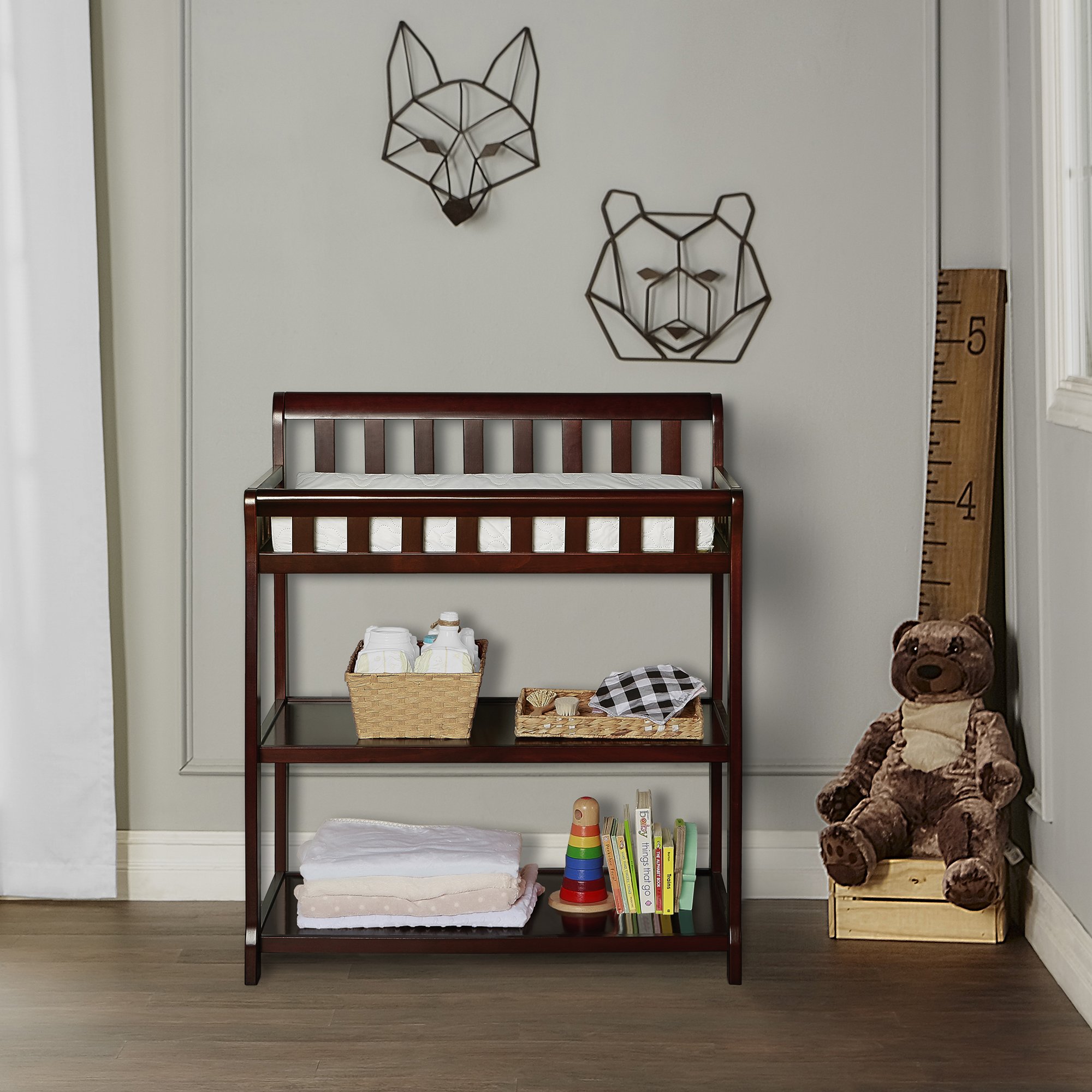 Dream On Me Nursery Essentials Bundle of Dream On Me Chelsea 5-in-1 Convertible Crib, Dream On Me Ashton Changing-Table, with a Dream On Me Twilight 5” 88 Coil Inner Spring Crib and Toddler Mattress
