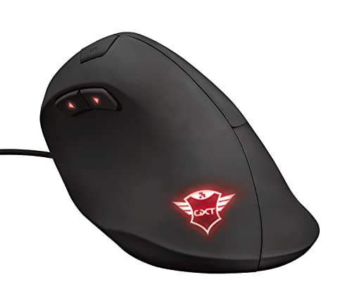 Trust Gaming GXT 144 Rexx Vertical Ergonomic Gaming Mouse, 250-10,000 DPI, 6 Buttons, Black