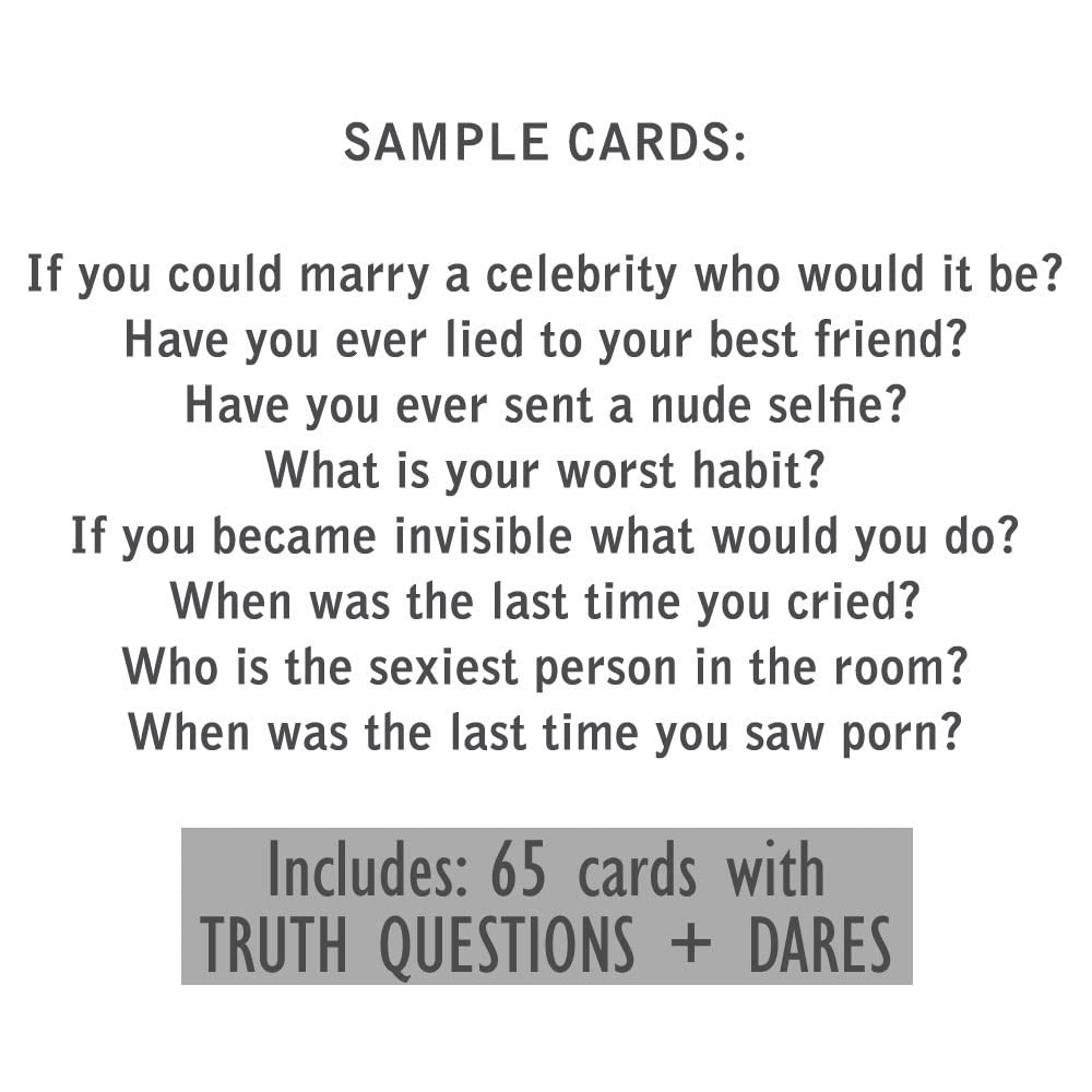 Truth Or Dare: 100 Questions Fun Party Game for Adults or Naughty Gift for Couples with Hilarious Dares and Terrible Truths