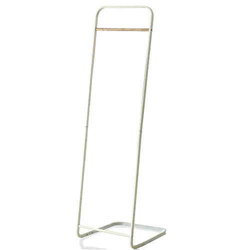 JEFEE Garment Rack Hang Clothes Rack Simple Garment Rack for Garment Storage Display, Heavy Duty Metal Clothes Rack, Hang Clothes Rack Covers a Small Area, Simple and Fashionable, White