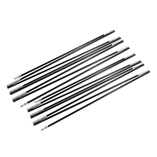 Camping Tent Pole, Fiberglass Tent Pole Repair Kit 4.48M 2Pcs Fiberglass Camping Tent Pole Bars Outdoor Foldable Support Rods Awning Frames Kit for 5-6 Person Camping Tent