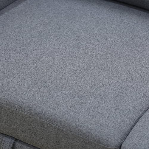 FUOROLA 4-in-1 Convertible Sofa Couch with Pull Out Bed and Storage Sectional Sleeper Sofa with Reversible Chaise for Living Room, Apartment, Bedroom, Office,Movie Room, Guestroom, Dormitory