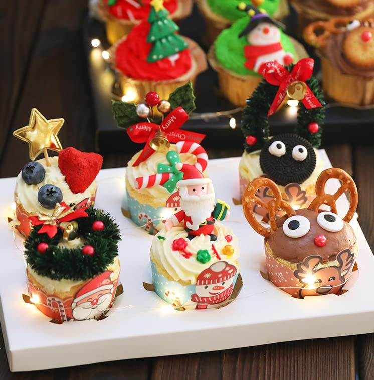 Christmas Sprinkles Mix size eyeball 130g/ 4.6oz Baking Edible Christmas Cake Decorations Cupcake Toppers Cookie Decorating Ice Cream Toppings Celebrations