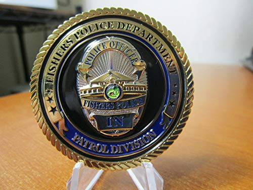 Fishers Police Department Patrol Division Indiana Leo Challenge Coin