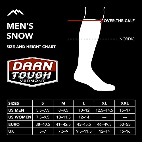 Darn Tough Vermont Edge OTC Midweight with Cushion w/Padded Shin Cedar XL (US 12.5-14.5)