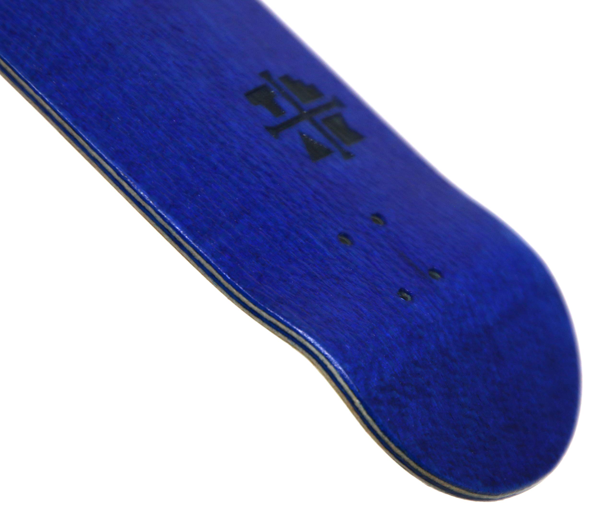 Prolific Wooden Fingerboard Deck, Blue Yeti - 34mm x 97mm - Handmade, Pro Shape & Size - Five Plies Wood Veneer - Includes Prolific Foam Tape - Teak Tuning