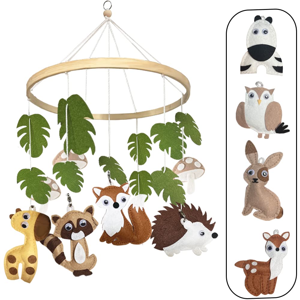 Crib Mobile Decorations Babey Crib Décor Animal Theme Nursery Decoration for Boys and Girls Baby Shower Gift Unique Crib Mobile Decor