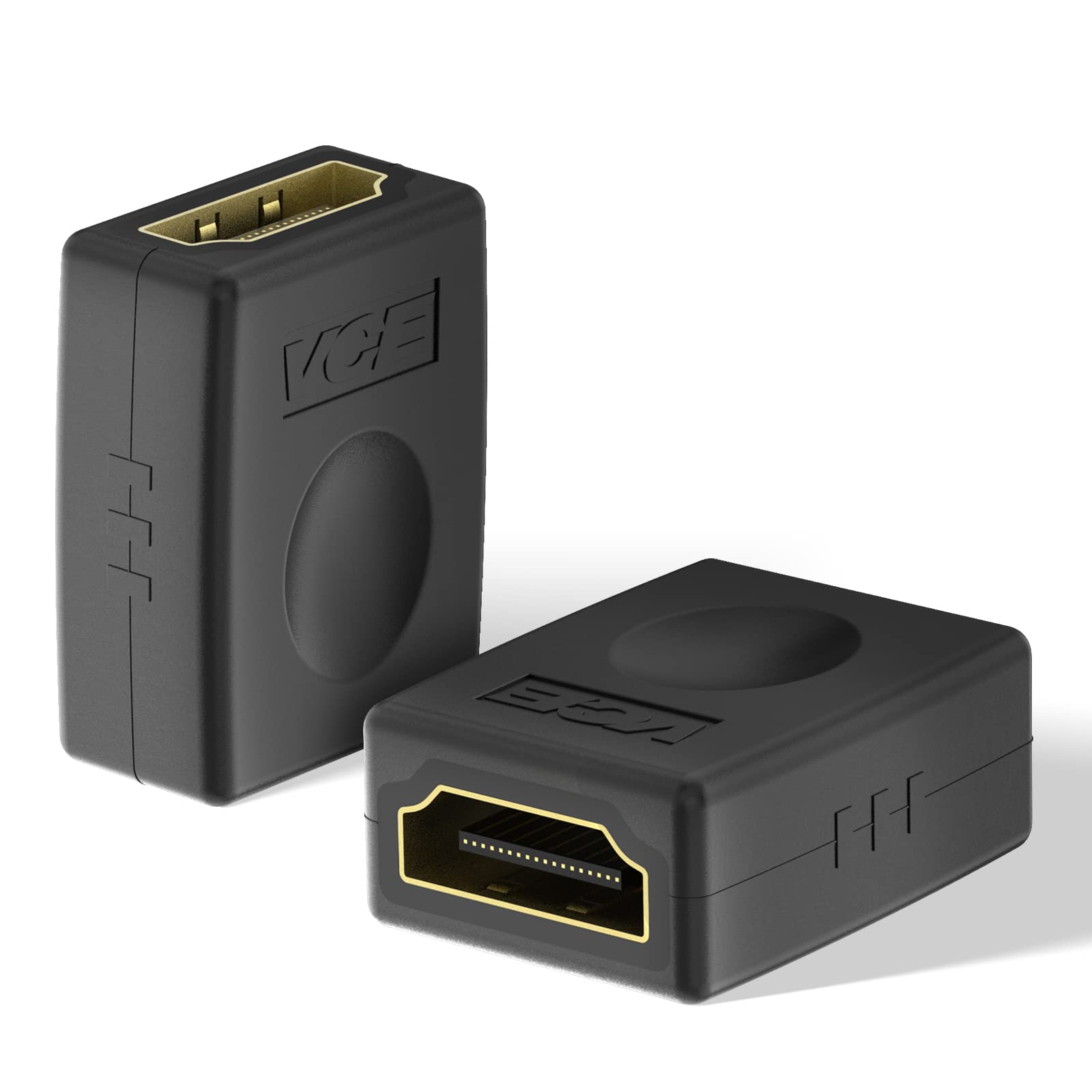 VCE HDMI Coupler 10-Pack, HDMI Female to Female Connector Adapter 3D 4K 1080P HDMI Cable Extender Compatible with Roku TV Stick Chromecast, Switch, Xbox One, PS4 PS3, PC and More