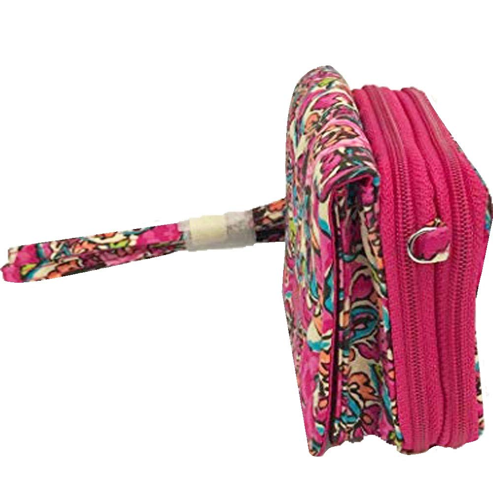 Vera Bradley RFID 3 in 1 Crossbody Clutch Wallet Bag (Sunburst Floral)
