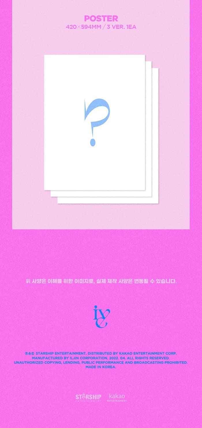 DREAMUS IVE - Love Dive [Ver 3.] (2nd Single Album) Album+Pre Order Benefits+CultureKorean Gift(Decorative Stickers,Photocards,Top Loader Stcikers)