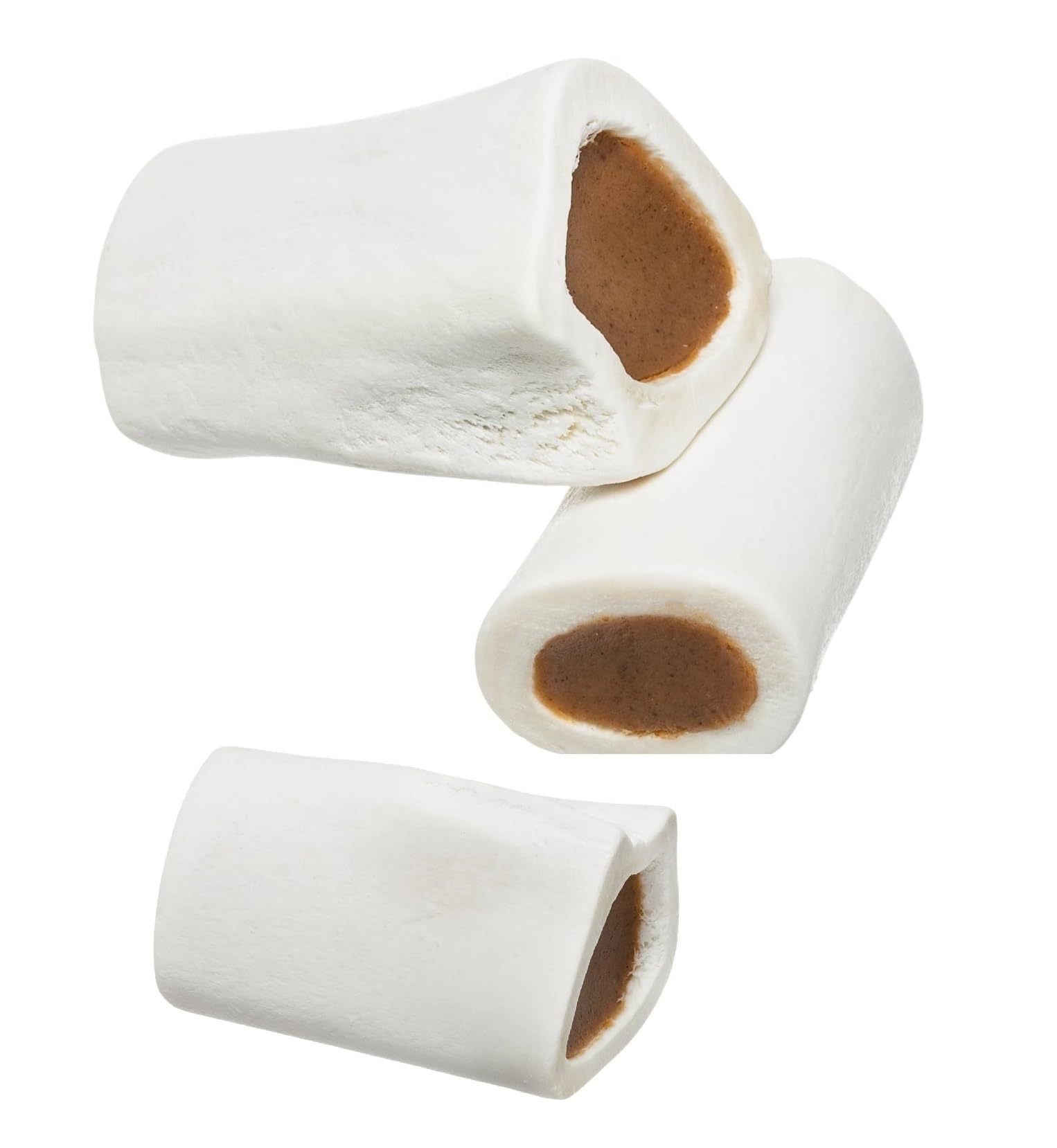 MPP Stuffed Bully Shin Bones 4 Inch Refillable Nutritious Hard Dog Dental Care Chews (2 Bones)