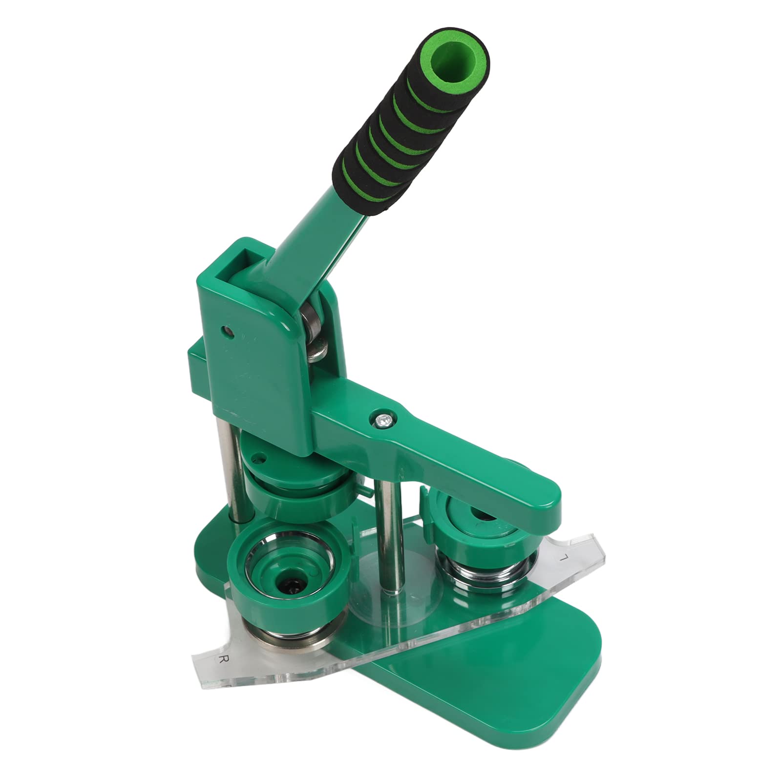 Button Press Maker,44mm Button Maker Machine 100 Sets DIY Badges Button Pressing Machine Portability with Protective Film Cutter Color Pens