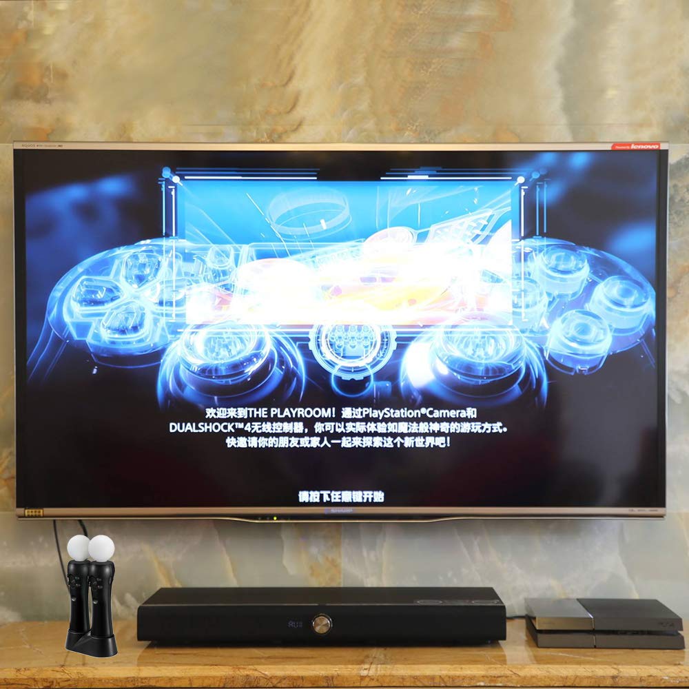 PS Move Motion Charging Station is Light, Compact and Easy to Place, Support Dual PS Move Charger