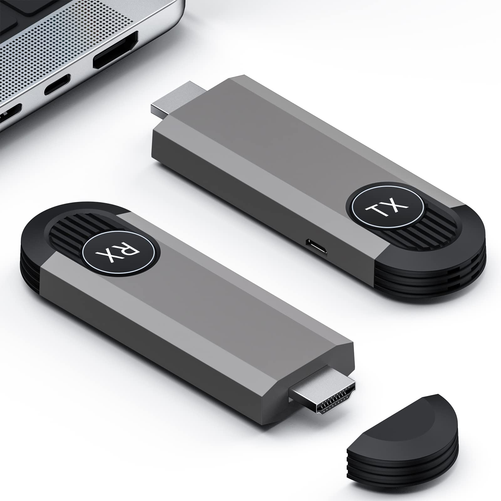 DATUPHY Wireless HDMI Transmitter and Receiver,Plug & Play,Wireless HDMI Extender Kit for Streaming Video/Audio from Laptop/PC to Monitor/Projector/HDTV