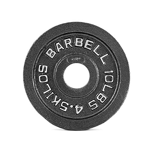 CAP Barbell Olympic 2-Inch Weight Plate, Black, Single, 5 Pound
