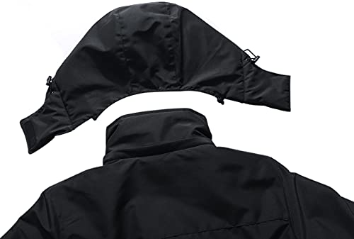 OTU Women's Waterproof Ski Jacket Snowboarding Windbreaker Warm Winter Hooded Mountain Snow Coat Large