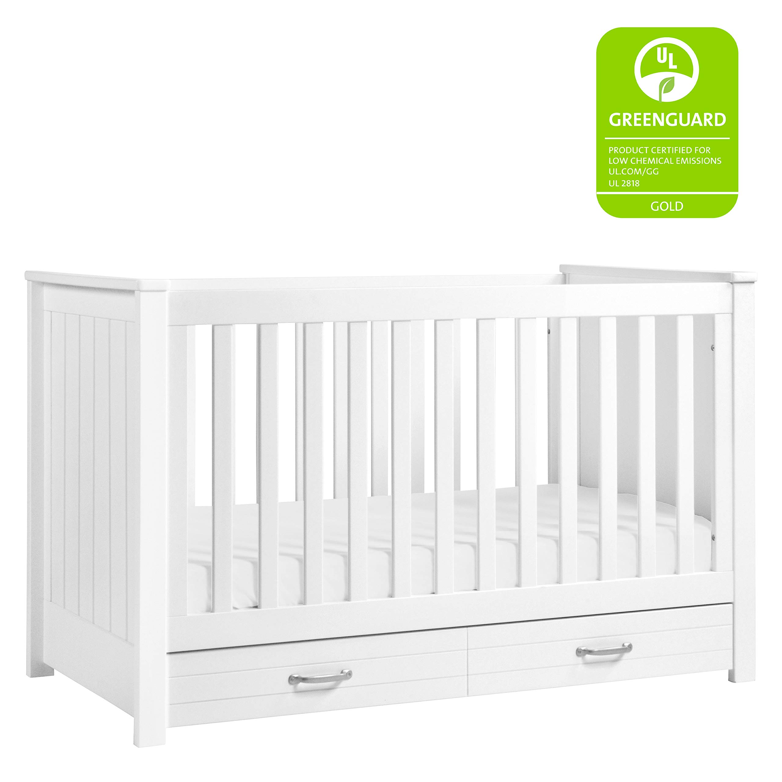 DaVinci Asher 3-in-1 Convertible Crib in Hazelnut, Greenguard Gold Certified