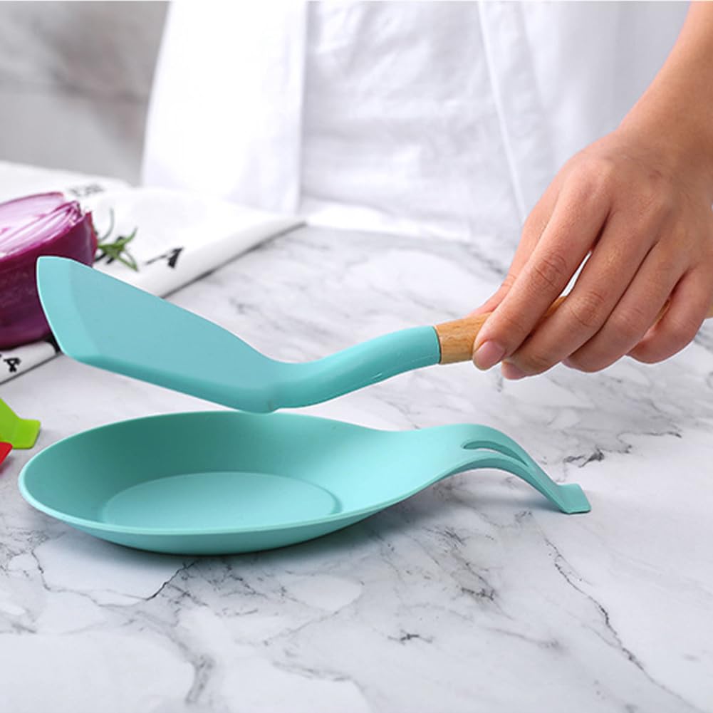Silicone Spoon Rest for Stove Top, Kitchen Spoon Rest for Kitchen Counter, Coffee Spoon Rest, Heat Resistant Cooking Spoon Holder Stove Spoon Rest for Kitchen Utensils Ladles(size:B)