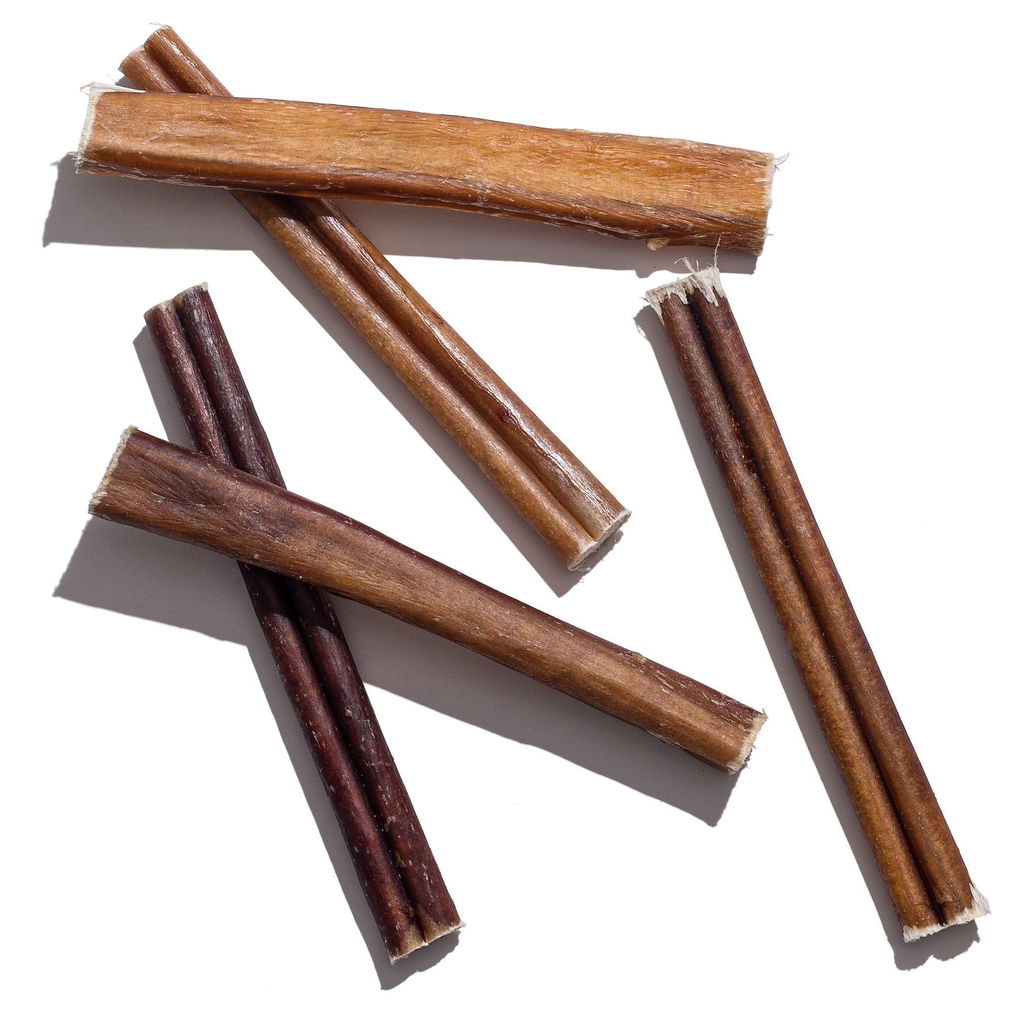 Jack&Pup 6 Inch Bully Sticks for Medium Dogs | Thick Odor Free Bully Sticks Long Lasting | All Natural, 100% Beef Pizzle Sticks (Thick 5, Pack)