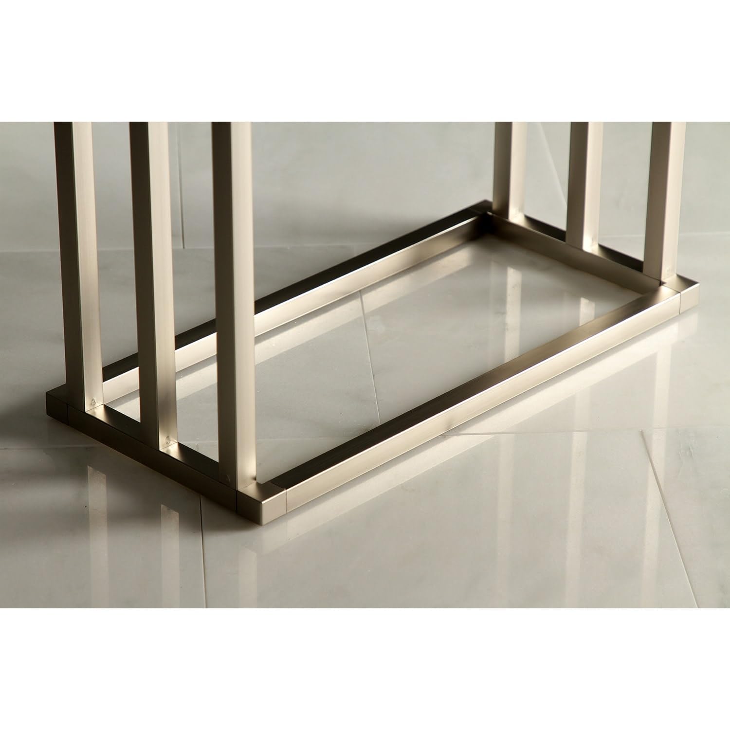 Kingston Brass Edenscape Freestanding 3-Tier Towel Rack Brushed Nickel Brushed