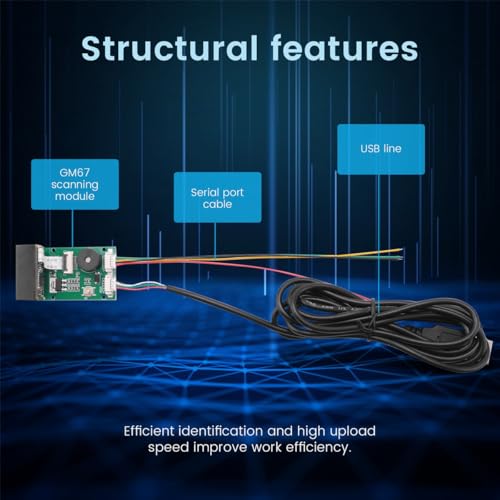 GM67 1D/2D USB UART Barcode Scanner QR Code Scanner Module Reader