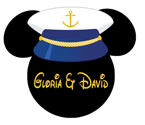 For Disney Cruise Custom Door Magnet - Personalized Large Size Captain Ears