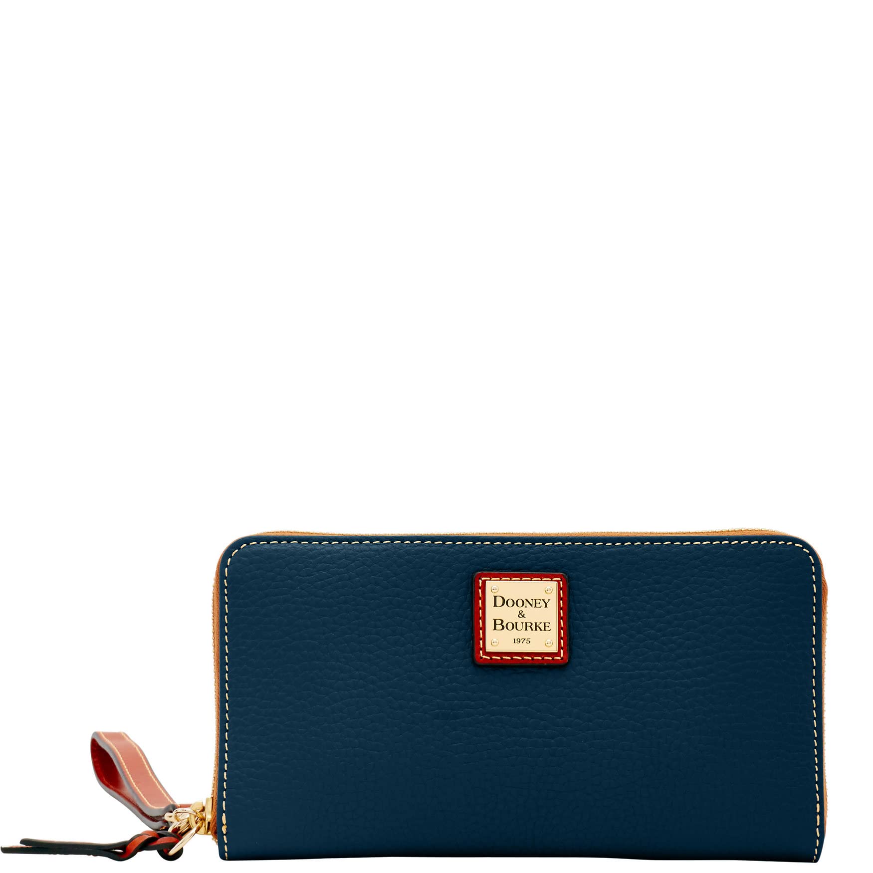 Dooney & Bourke Handbag, Pebble Grain Large Zip Around Wristlet - Black