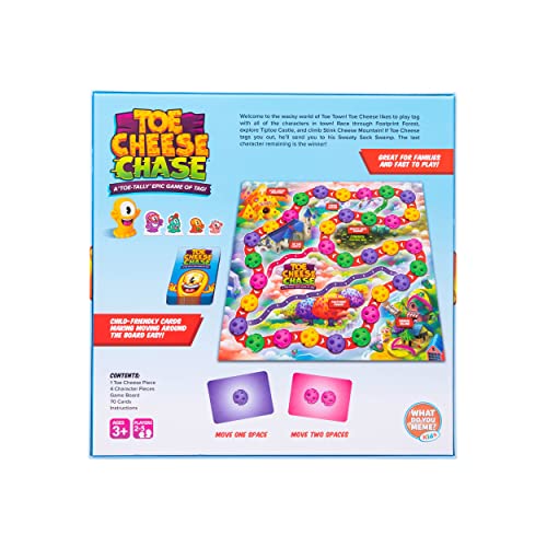 WHAT DO YOU MEME? Toe Cheese Chase - The Silly Board Game for Family Game Night