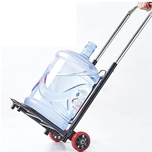 DOUBA Folding Shopping Cart Pull Cargo Trolley Luggage Cart Portable Load King Handling Small Cart Pull Truck Trailer