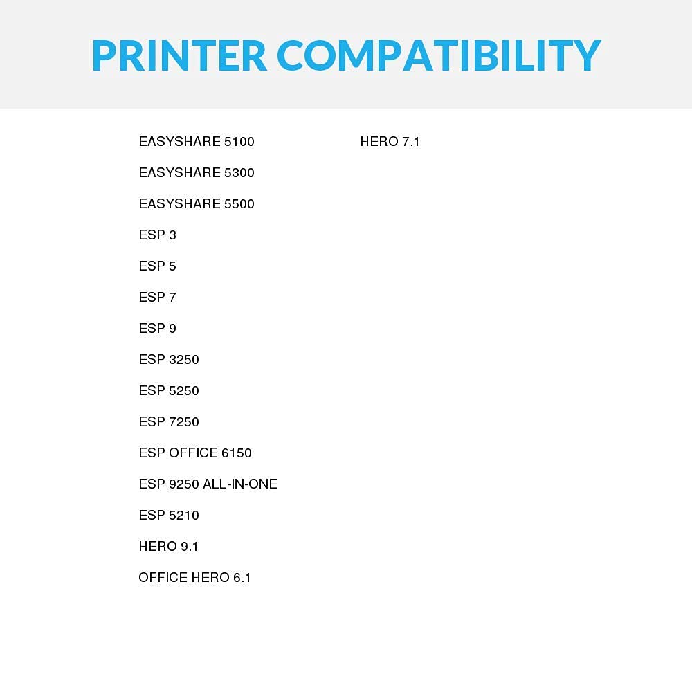 Speedy Inks Compatible Ink Cartridge Replacement for Kodak #10B & Kodak #10C (5 Black, 3 Color, 8-Pack) Compatible with Kodak ESP 3 3250 5 5210 5250 7 7250 9 9250 Office 6150 Hero 6.1 7
