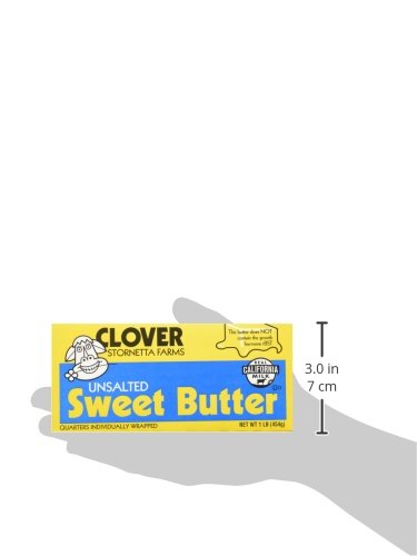 Clover Sonoma, Unsalted Sweet Cream Butter Quarters, 16 oz