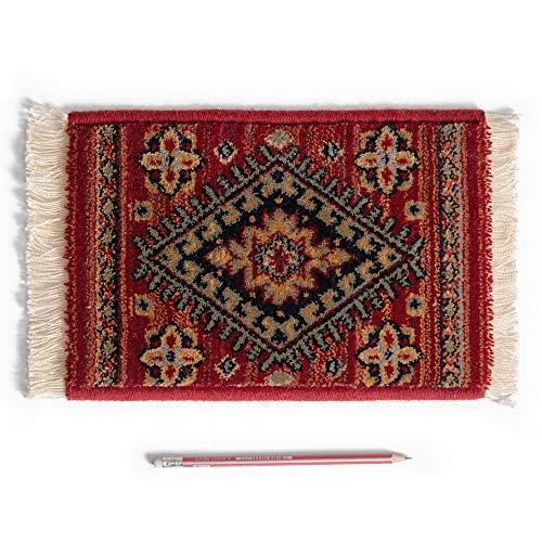 MOLDABELA – Authentic Antique Wool Rug Sample. Recommended by Experts (0.2x0.3m - 0'7"x1' ft)