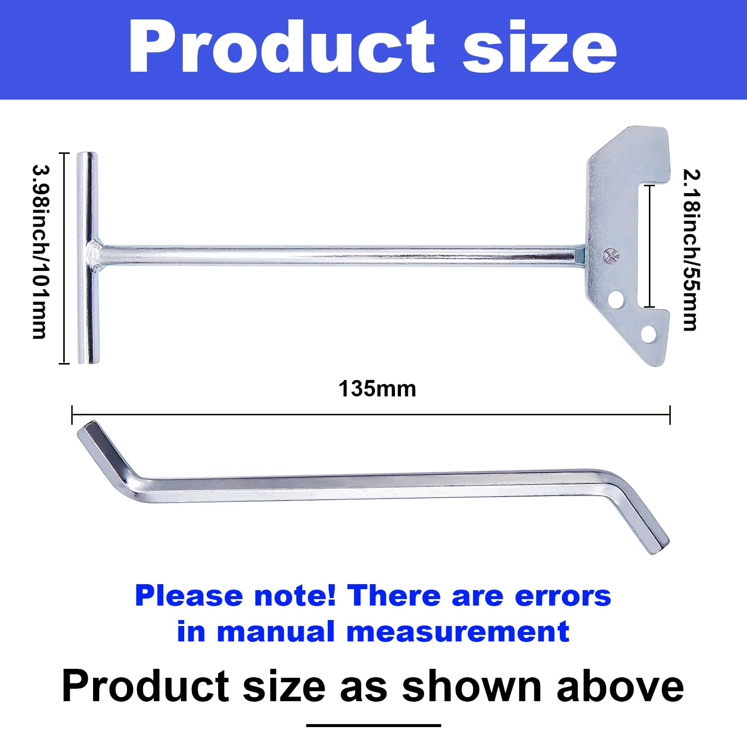 FullMayPro Garbage Disposer Unjamming Wrench/WRN-00 Garbage Disposal Wrench Tool,Garbage Disposal Unjamming Wrench/Garbage Disposal Wrench for Dislodge Jams or Clutter From Above The Sink(Silver Kit)
