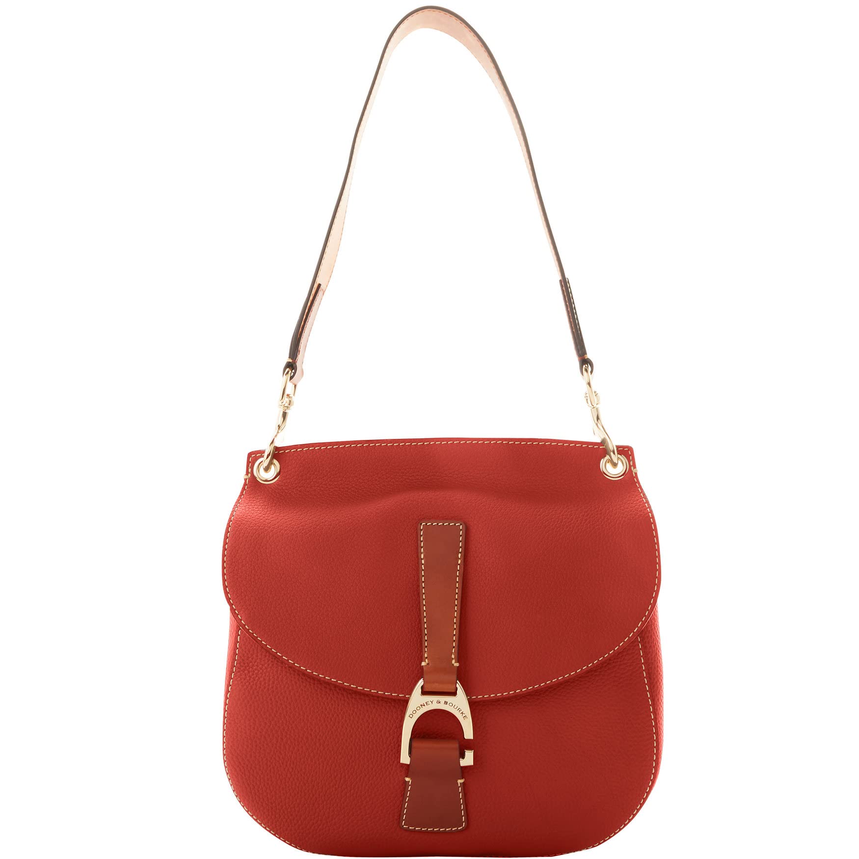 Dooney & Bourke Handbag, Pebble Grain North South Reese Bag Shoulder Bag - Red