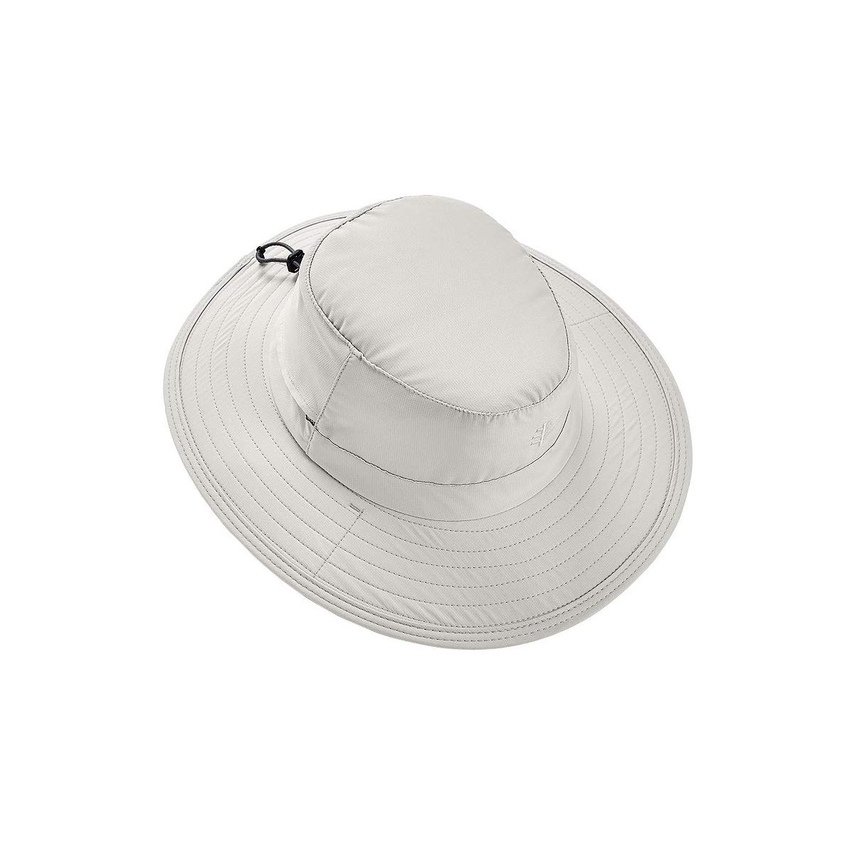 Coolibar UPF 50+ Unisex Convertible Boating Hat - Sun Protective (Medium/Large- White)