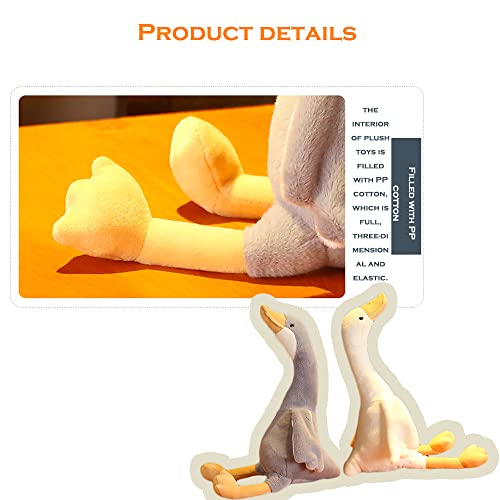 CHELEI2019 19.7" Goose Plush Grey Goose Swan Stuffed Animal Duck Plush Toy,Gifts for Kids