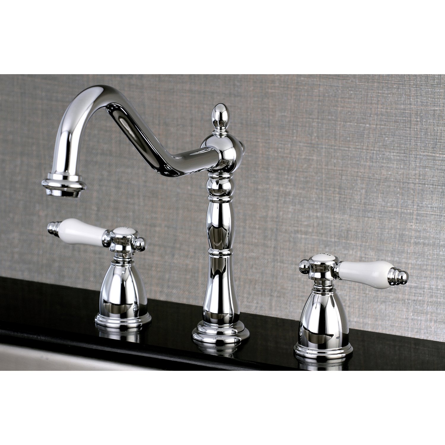 Kingston Brass KB1791BPLLS Bel Air 8 inch To 16 inch Widespread Kitchen Faucet Less Sprayer, 8-1/4 inch In Spout Reach, Chrome
