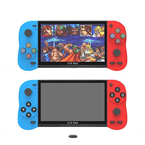 Dual Remote Stick PSP Handheld 5.1-inch Handheld X19PRO Tour GBA Arcade FC Boxing sega Game (Color : Black)