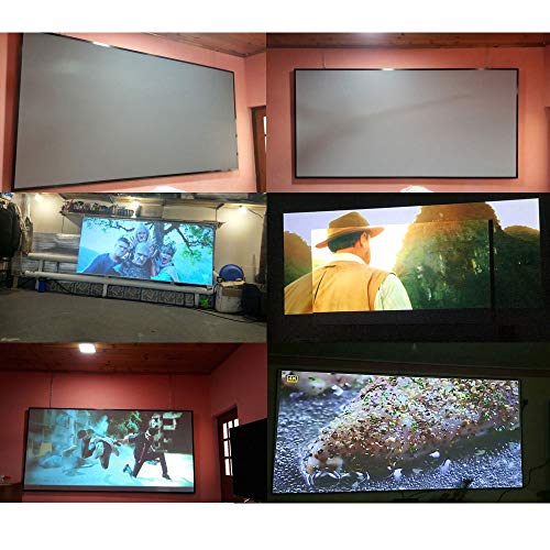 CHUNYU 60 84 100 120 133inch Projector Screen High Brightness Reflective Fabric Cloth Projection Screen Anti-Light Screen (Size : 60 inch)