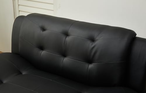 Kingway Inc Loveseat Love, 2 Seat, Black