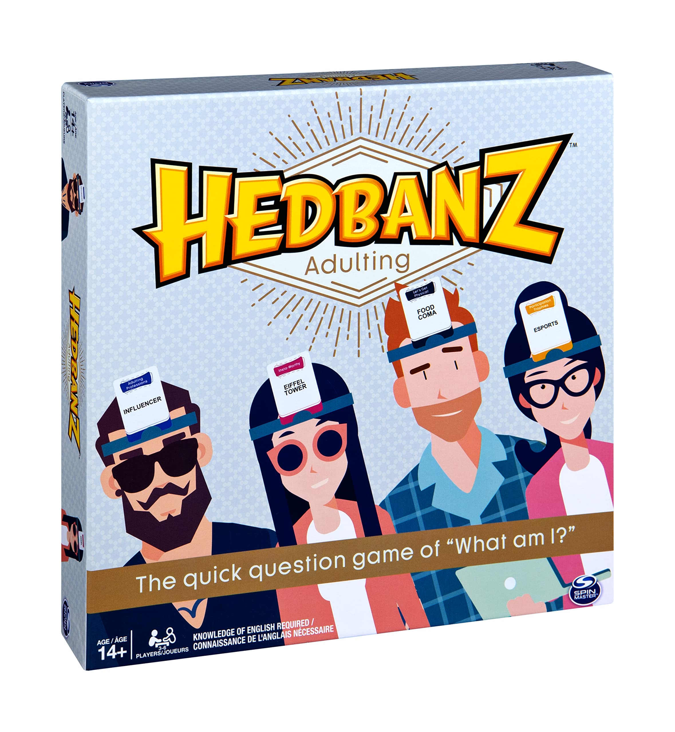 Spin Master Games Hedbanz Adulting, Hilarious Party Game of Guessing and Charades for Millennials