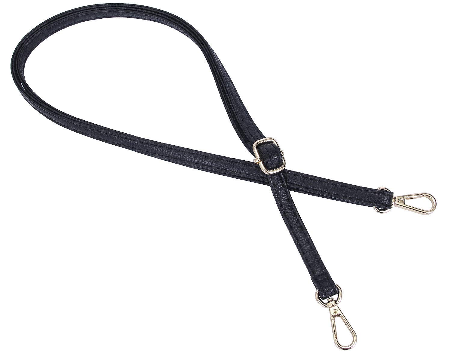 VanEnjoy Purse Strap Replacement with Tassel,Lichee Pattern Microfiber Leather for Crossbody Bag or Handbag,34-60" L*0.5" W,Gold Metal