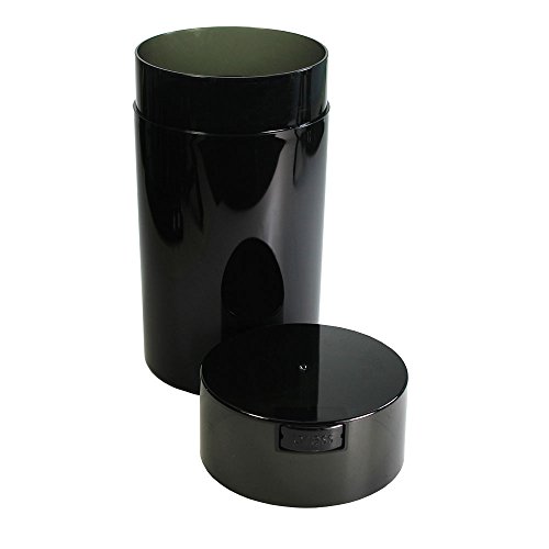 Tightvac 3 to 12 Oz Vacuum Sealed Storage Container, 1.3-Liter/1.1-Quart, Black Pearl